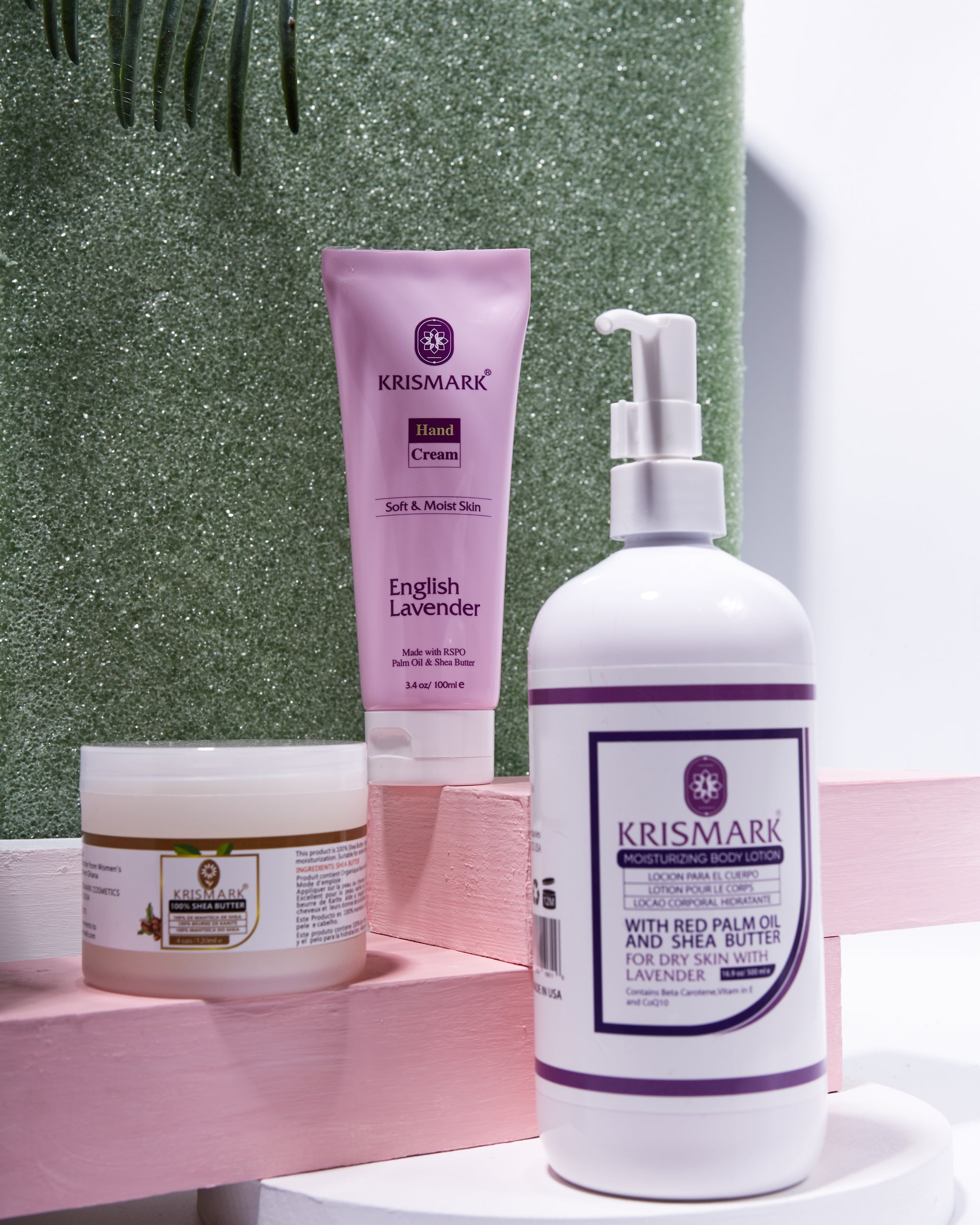 Krismark Hand Cream With Palm Oil and Shea Butter - English Lavender